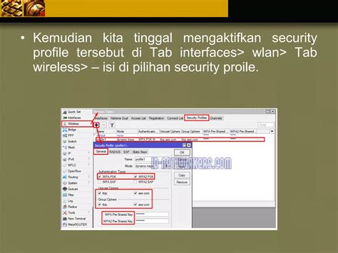 Security Wireless Mikrotik Ppt