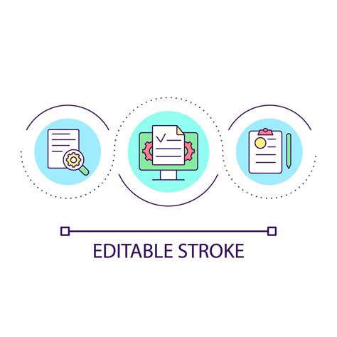 Digital Documents Usage Loop Concept Icon Digitization Of Corporate