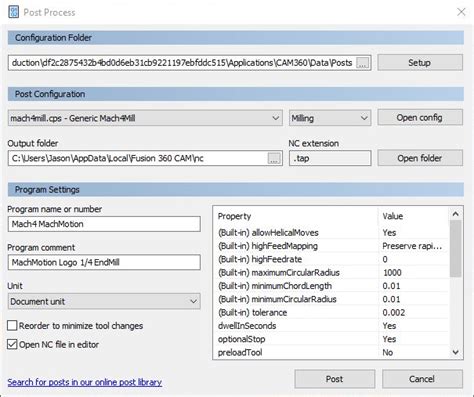 Fusion 360 To Machmotion Cnc Mill Or Router Controls Machmotion