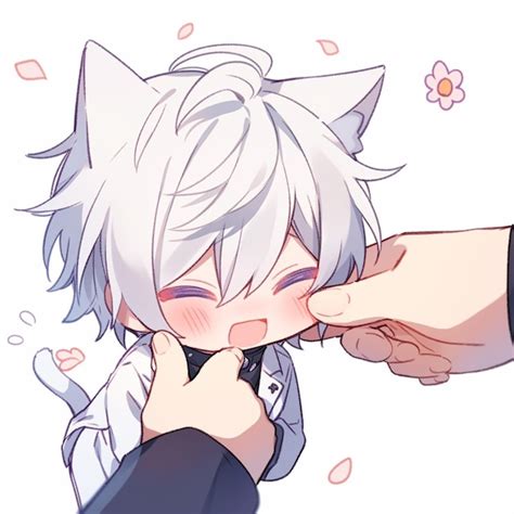 Premium Ai Image Anime Character With White Hair And Black Collar And