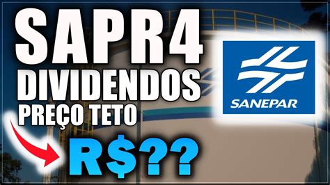 SANEPAR CÁLCULO PREÇO TETO SAPR DIVIDENDOS ESPERADOS E ANÁLISE DE VALUATION YouTube