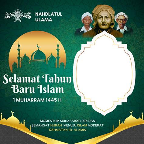 Twibbon Tahun Baru Islam 1445 Ala NU Ilmu Santri