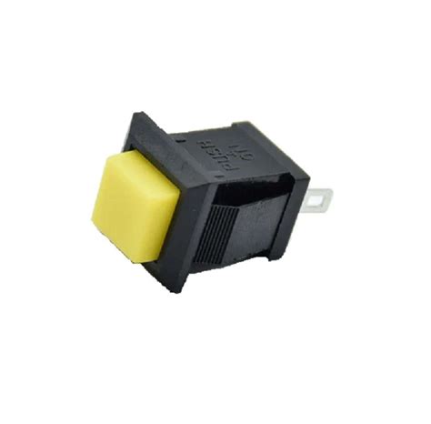 Yellow Ds 430 2pin Onoff Self Reset Square Push Button Switch No Press Break Best Deals