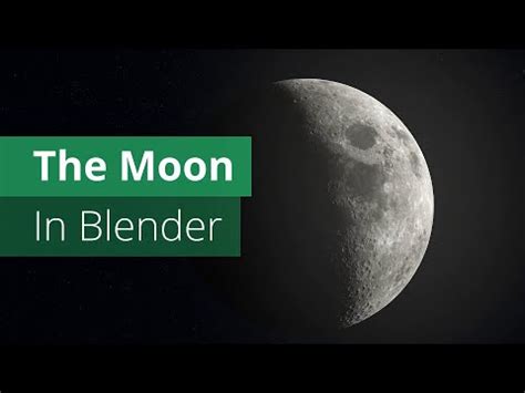Rendering The Moon Blender Tutorial Blender Education Portal