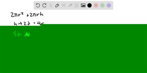 SOLVED The surface area of a cylindrical can of radius r and height h is 2 πr 2 2 πr h If the