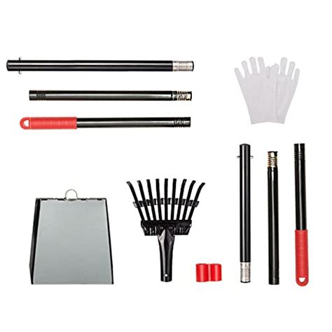 Expawlorer Large Dog Pooper Scooper Pet Metal Poop Tray And Rake With