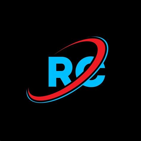 Best 12 Rc R C Letter Logo Design Initial Letter Rc Linked Circle