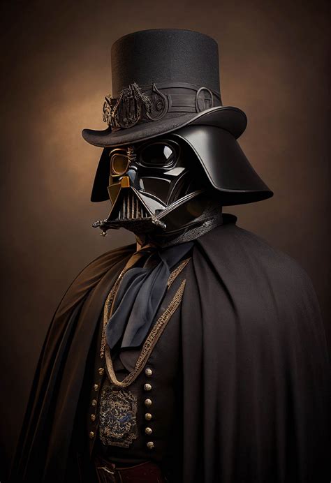 Victorian Gothic Steampunk Star Wars Art Victorian Darth Vader 3 Ai