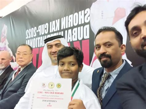 Aaron Dsouza Of Vii E Shines At International Karate Championship Held