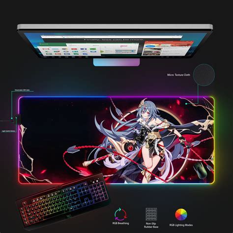 Honkai Impact Mousepad Honkai Impact Mouse Mat Anime Mousepad Sold By