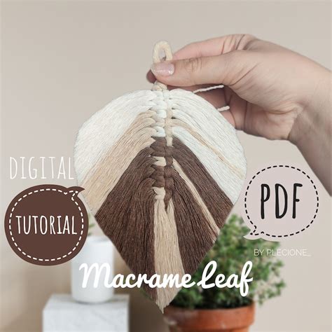 Macrame Leaf Etsy