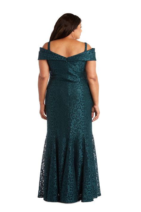 Peacock Randm Richards 2047w Plus Size Long Formal Lace Gown For 1490