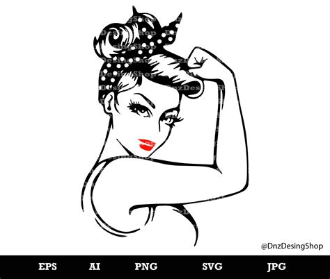 Modern Rosie The Riveter Svg Free Hot Sex Picture