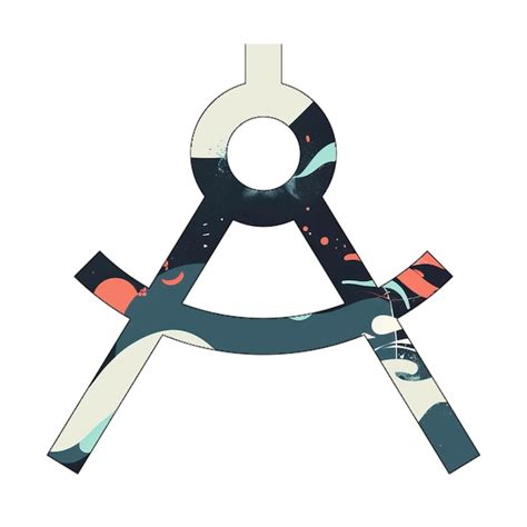 Premium Photo Image Icons Drafting Compass Complex Illustration