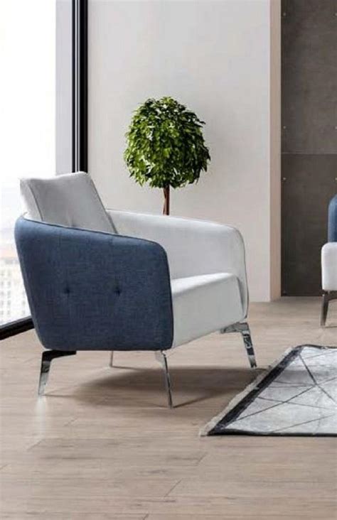 Jvmoebel Sessel Luxus Sessel Einsitzer Textil Polster Design Möbel
