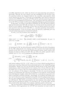 A Convexity Preserving And Perimeter Decreasing Parametric Finite Element Method For The Area