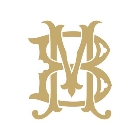 Monogram Chic Bm Monogram Chic Monogram Logo Design Vintage Lettering
