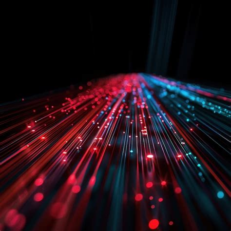 Premium Photo Light Streak Fiber Optic Speed Line Futuristic Background For 5g Or 6g