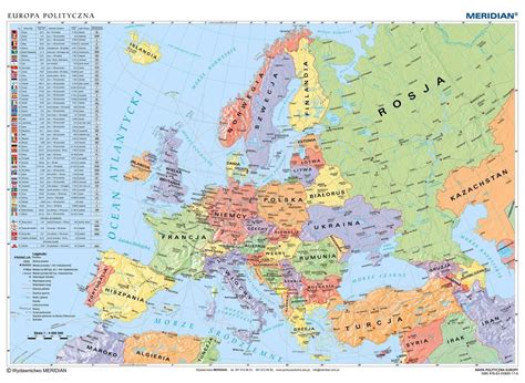 Mapa Polityczna Europy Stan Na 2021 TrioPolska