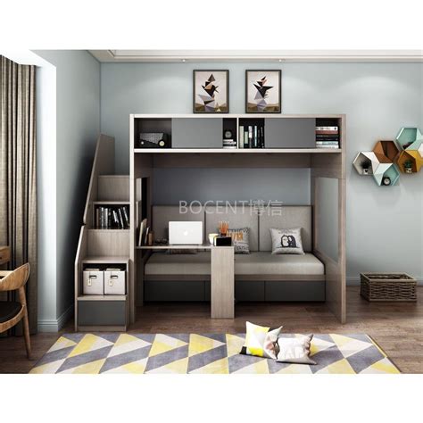 Bunk Bed With Sofa And Desk Baci Living Room
