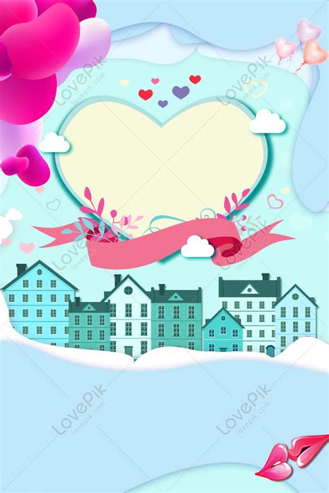 중국 발렌타인 데이 사랑의 포스터 이미지 Hd 작은 신선도 세트 행사 배경 사진 무료 다운로드 Lovepik
