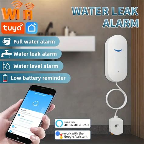 Tuya Wifi Water Immersion Sensor Kitchen Warehouse Pool Overflow And