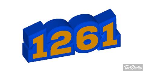 1261 Number Animated  Logo Designs