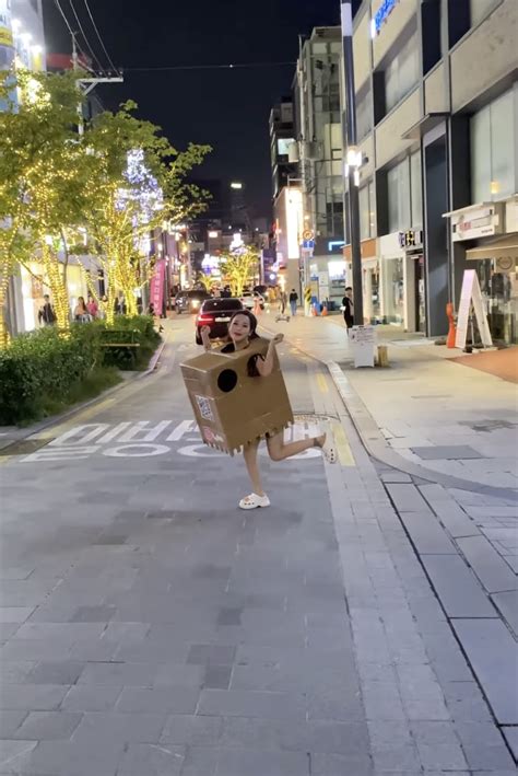 Gangnam Box Girl Tries To Get People To Touch Her Breasts Again— This