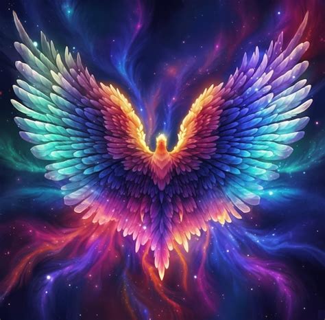 Premium Ai Image A Colorful Bird With Wings Flying Through The Air