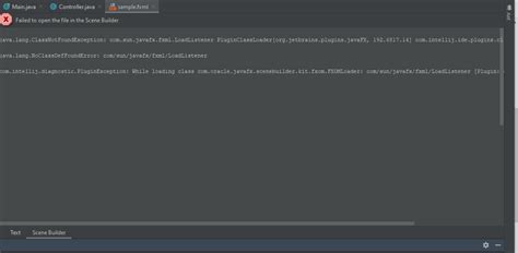 Javafx Failed To Open The File In The Scene Builder Intelj Stack