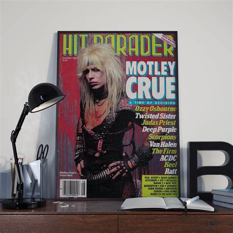 POSTER MÃtley CrÃ¼e 1985 Poster Vintage Music Poster Magazine