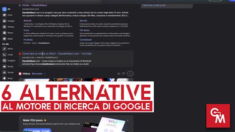 Alternative Al Motore Di Ricerca Di Google Claudiomasci