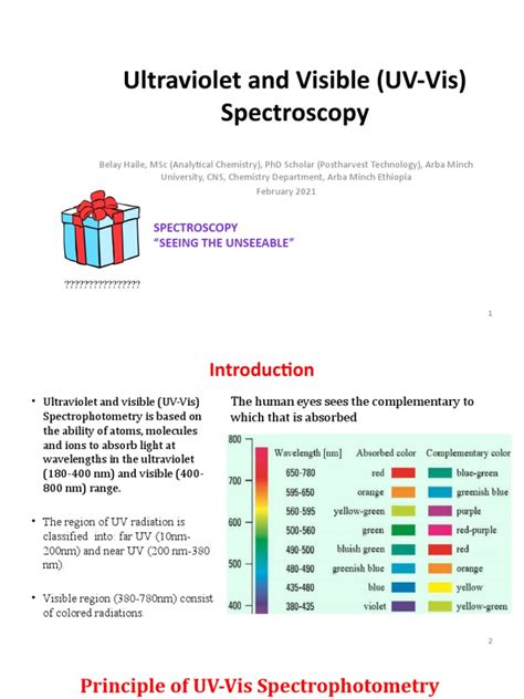 Lecture 5 Ultraviolet And Visible Uv Vis Spectros Download Free Pdf Ultraviolet Visible