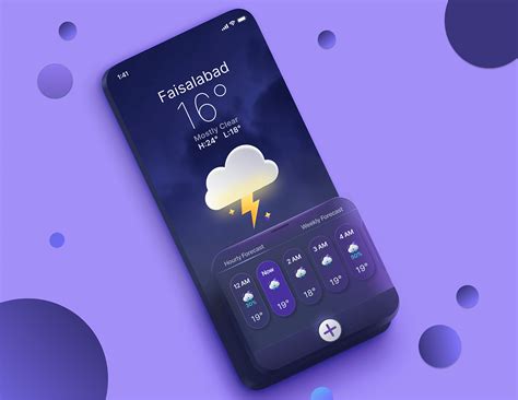 Weather Application Ui Design Behance