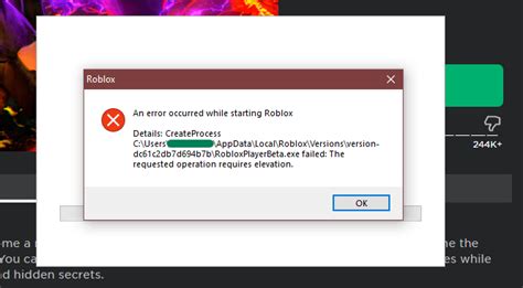 An Error Occured While Starting Roblox Rrobloxhelp
