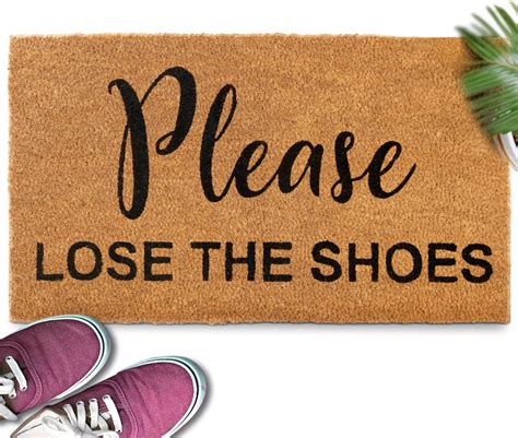 Faggmy Funny Coir Doormat Please Remove Your Shoes