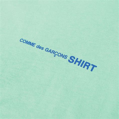 Comme Des Garcons Shirt Logo T Shirt Green End Hk