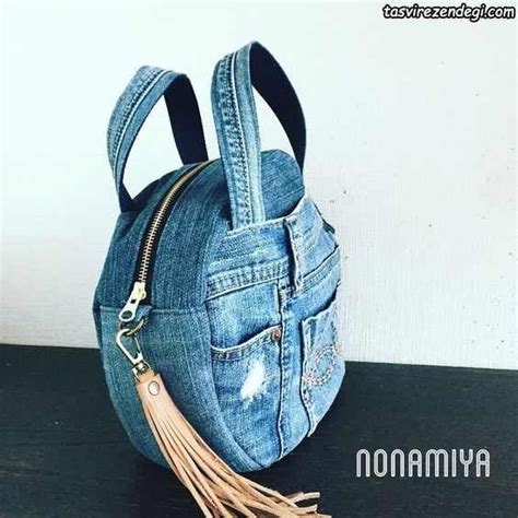 69 مدل کیف لی اسپرت و مجلسی دست دوز شیک و زیبا Jeans Diy Denim Handbags Sewing Bag