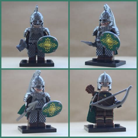 Rohan Soldiers X 4 Action Toys Set A Lord Of The Rings Hobbit Mini