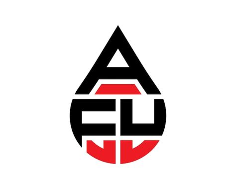 Premium Vector Afu Letter Water Drop Shape Logo Design Afu Drop Logo
