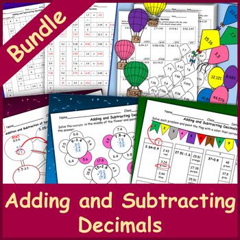 Adding And Subtracting Decimals Bundle By Math Is Easy TpT