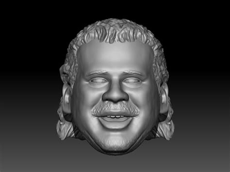 Ted Arcidi 3d Printed Action Figure Head Veg3d