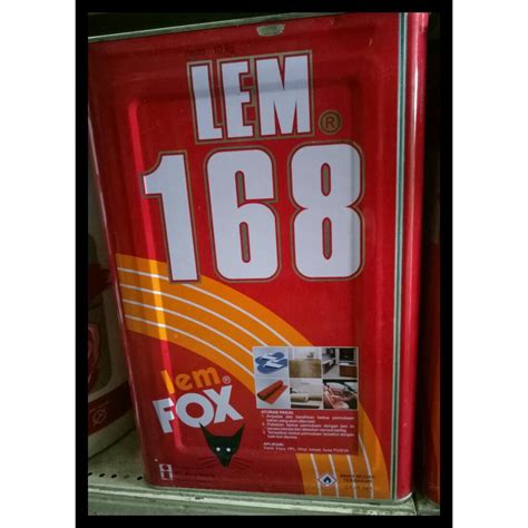Jual Lem Fox 168 Blek Lem Kuning 10kg Shopee Indonesia