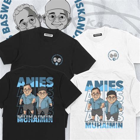 Jual Kaos Pemilu AMIN KARTUN Kaos Anies Baswedan Cak Imin Anies Kaos Anis Pemilu