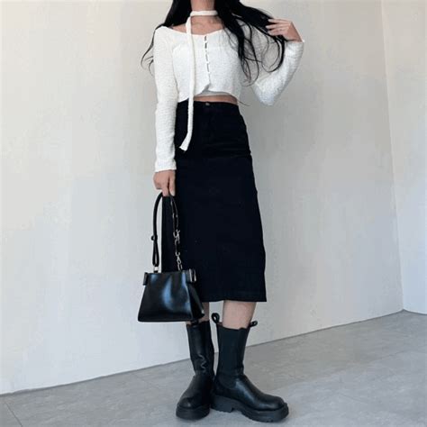 2color 국내제작 특가 베이직 스트레이트 스커트 에이블리