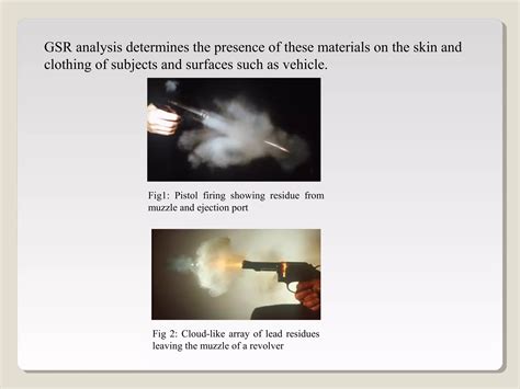 Gunshot Residue Forensic Analysis And Interpretation Ppt 03 Ppt