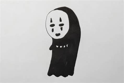 无脸男简笔画 天奇生活