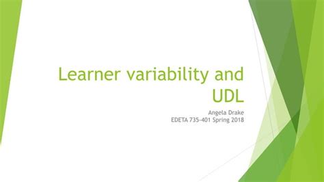 Learner Variability And UDL PPTX