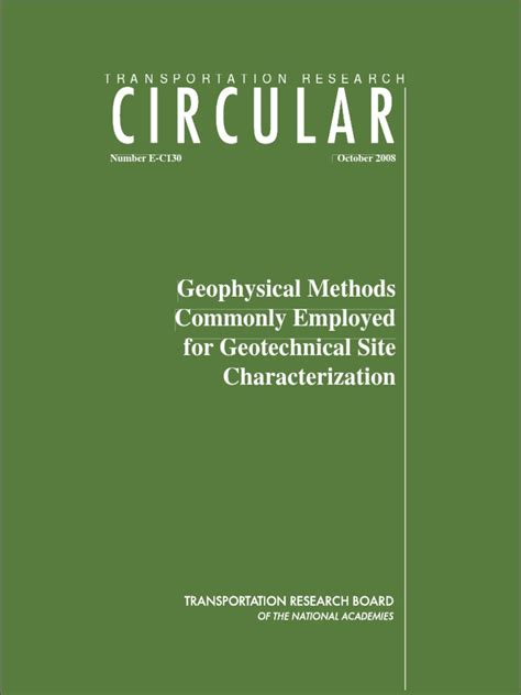 Geophysical Methods For Geotechnical Site Characterization Pdf Reflection Seismology