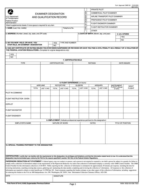 Faa Form 8710 6 Fill Online Printable Fillable Blank PdfFiller